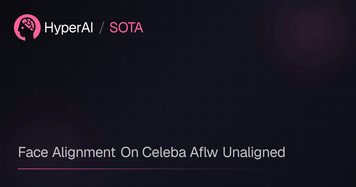 Face Alignment On Celeba Aflw Unaligned | SOTA | HyperAI超神经