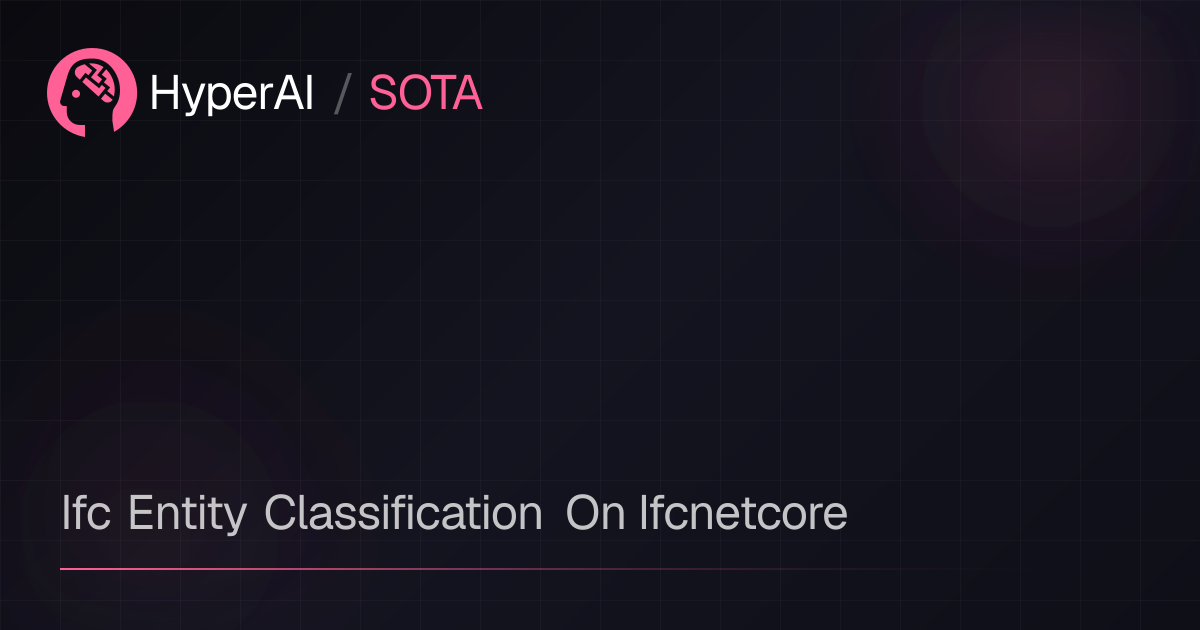 Ifc Entity Classification On Ifcnetcore | SOTA | HyperAI超神经