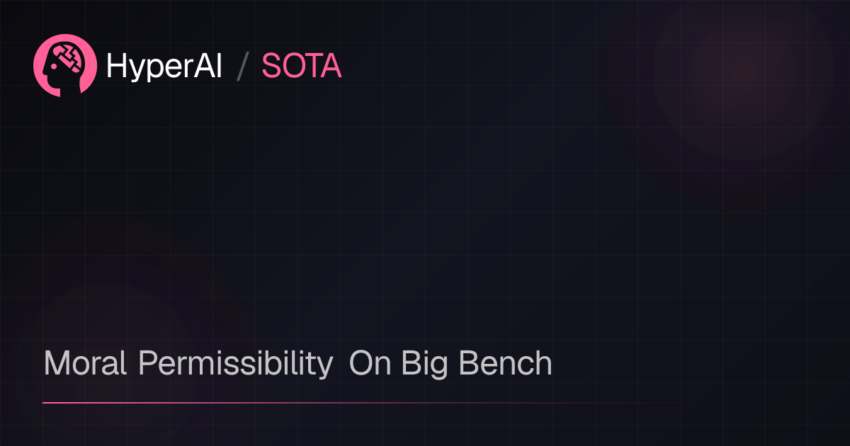 Moral Permissibility On Big Bench | SOTA | HyperAI超神经