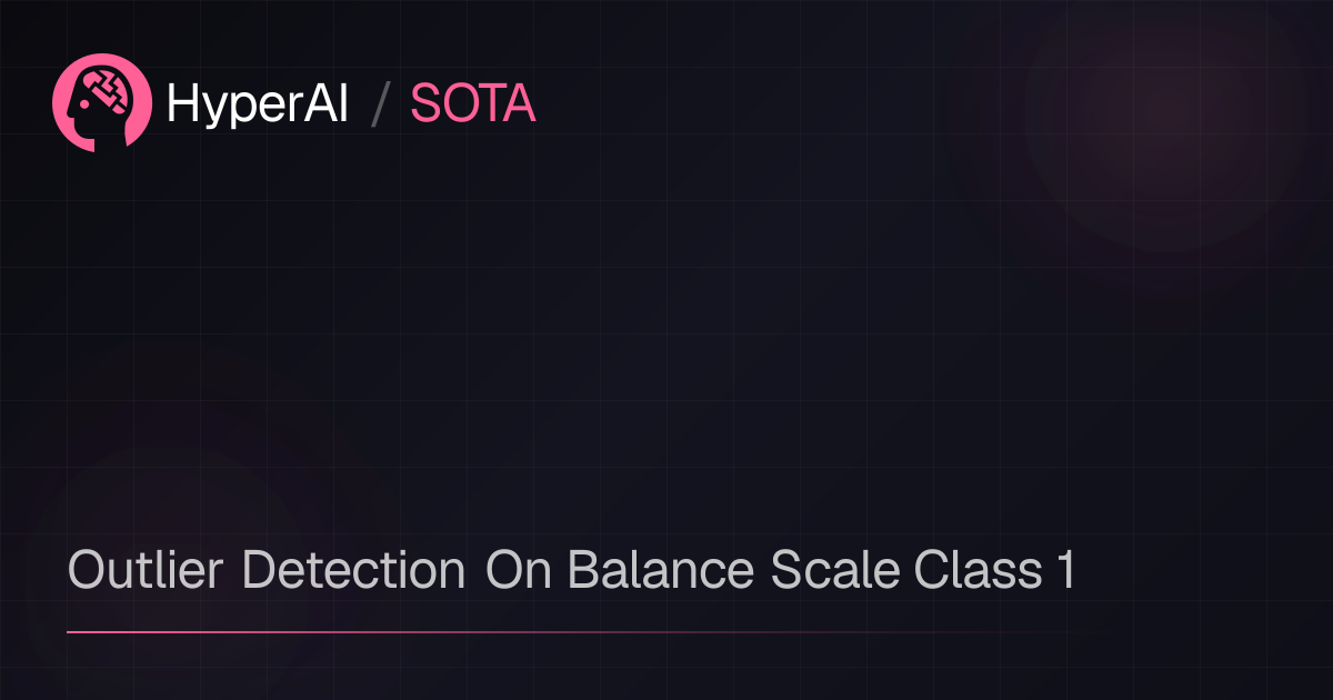 Outlier Detection On Balance Scale Class 1 | SOTA | HyperAI超神经