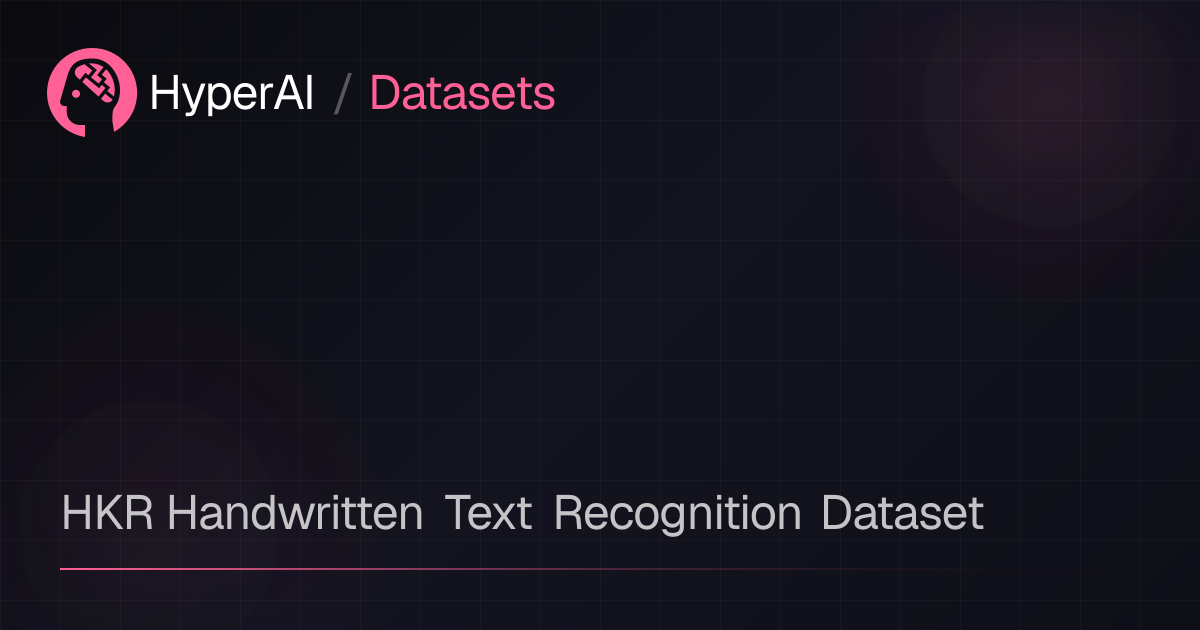 HKR Handwritten Text Recognition Dataset | Datasets | HyperAI