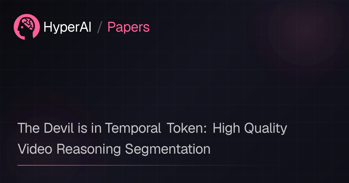 The Devil is in Temporal Token: High Quality Video Reasoning ...