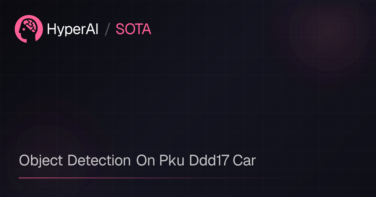Object Detection On Pku Ddd17 Car | SOTA | HyperAI