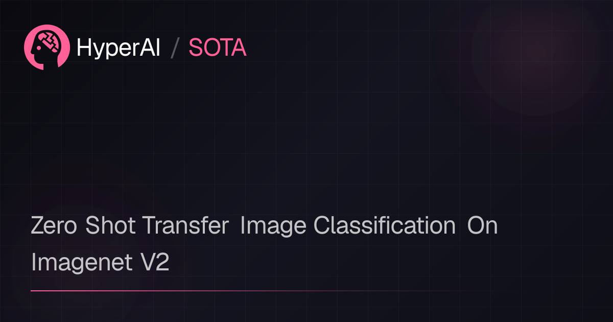 Zero Shot Transfer Image Classification On Imagenet V2 | SOTA | HyperAI
